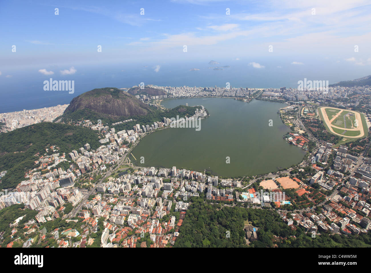 Aerial view of Rio de Janeiro's Lagoon Stock Photo - Alamy