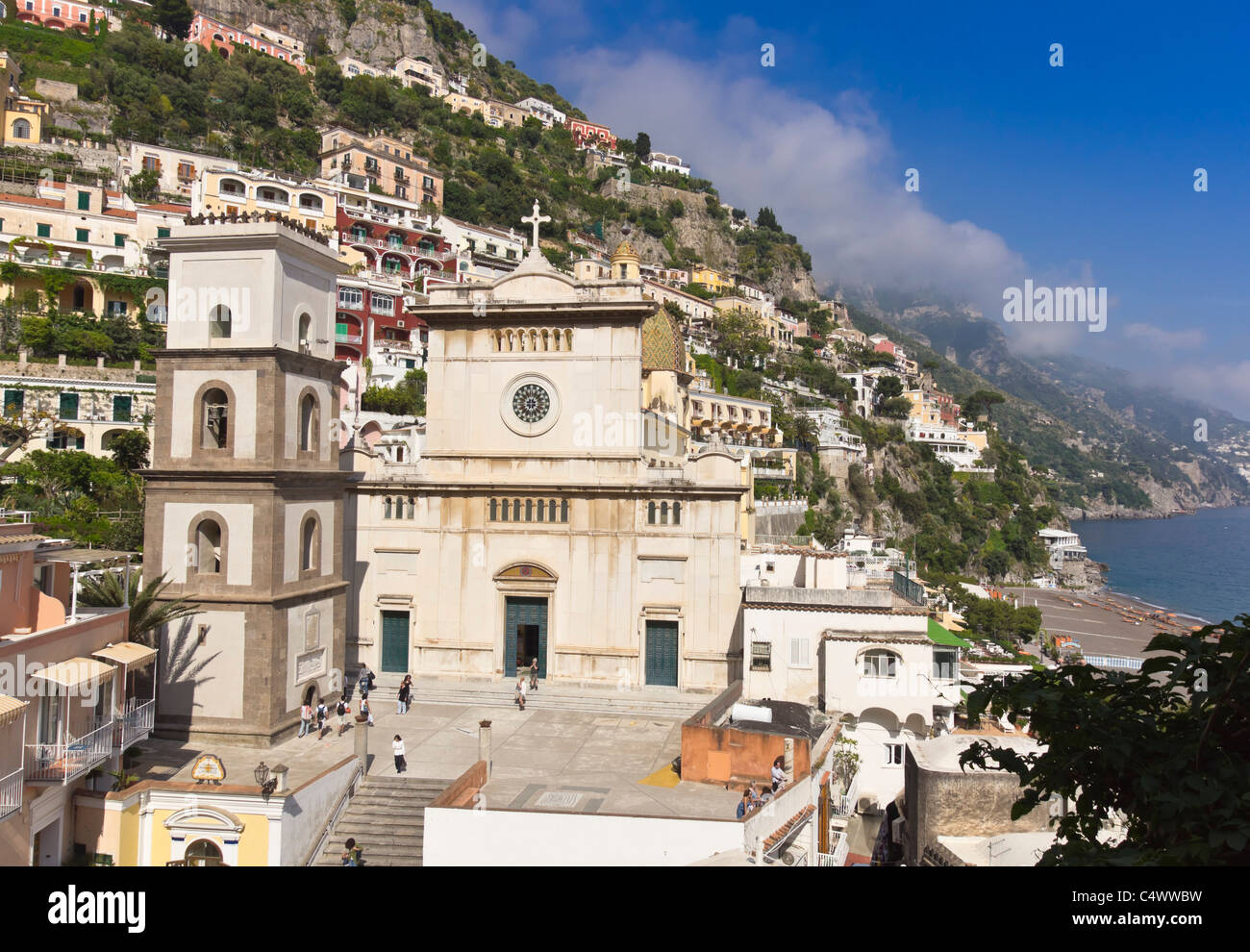 Positano church hi-res stock photography and images - Alamy