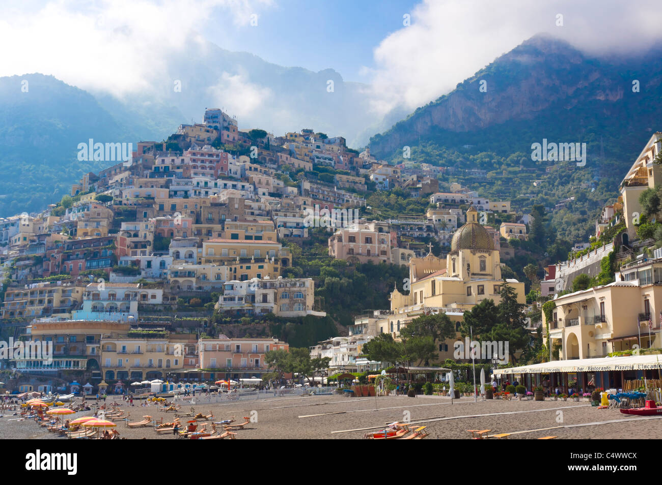 Positano cathedral hi-res stock photography and images - Alamy