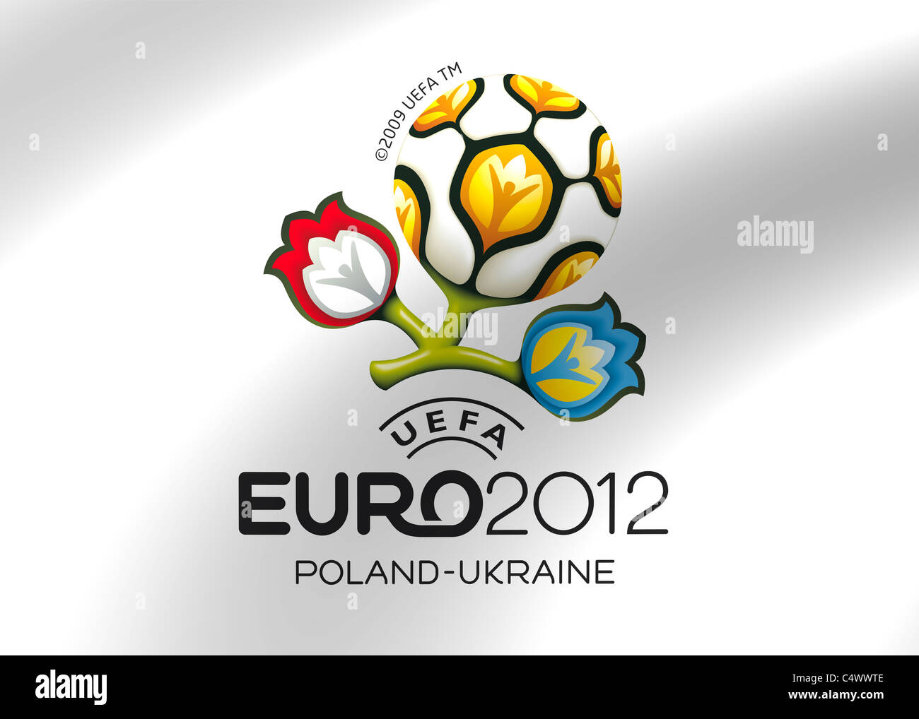 Euro 2012 logo flag symbol football Stock Photo - Alamy