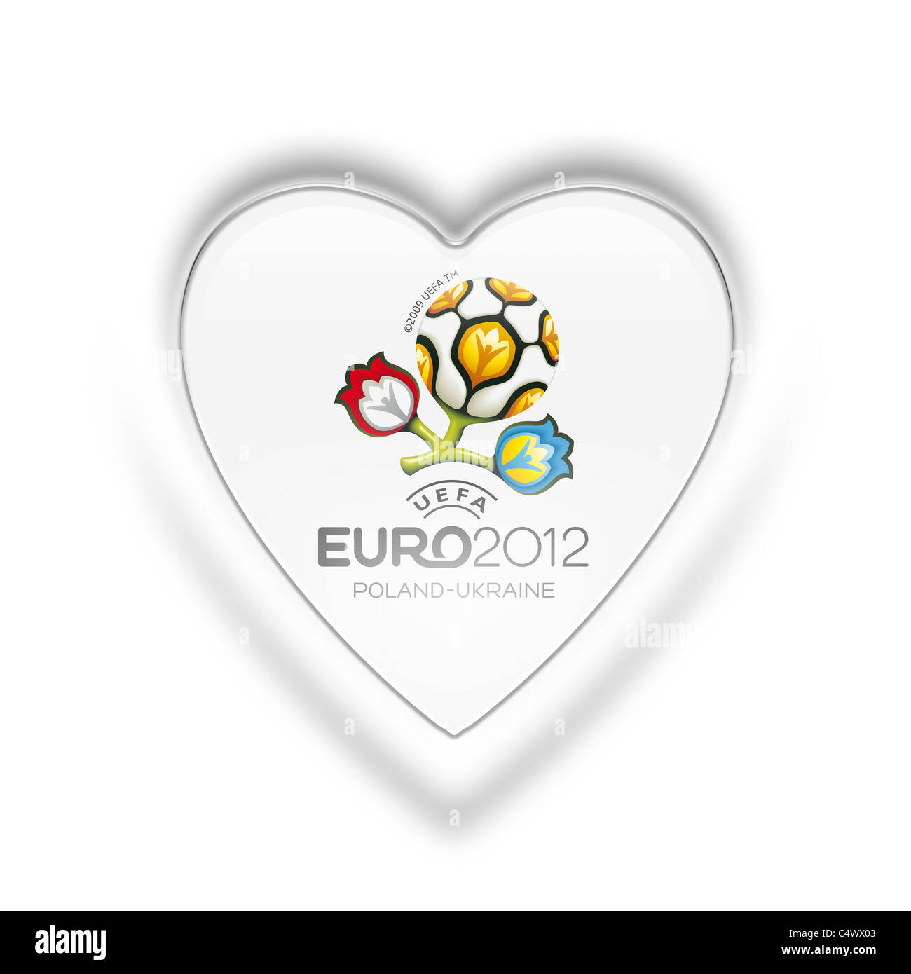 Euro 2012 logo flag symbol football Stock Photo - Alamy