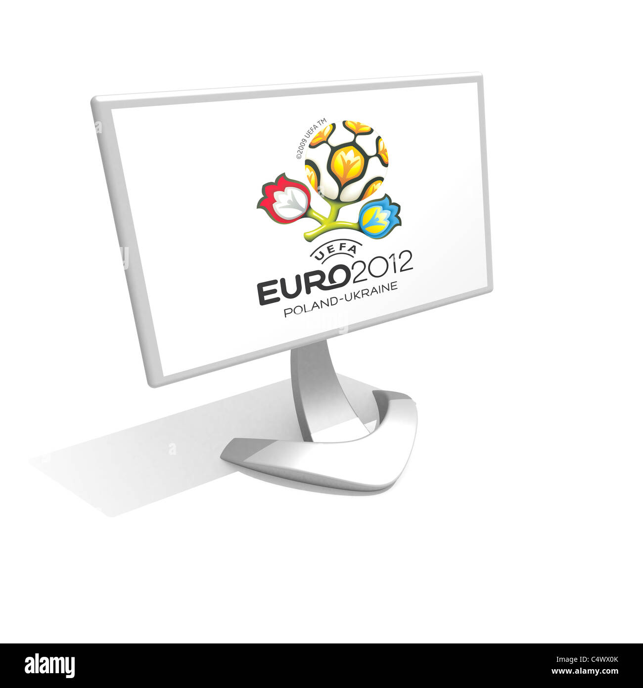 Euro 2012 logo flag symbol football Stock Photo - Alamy