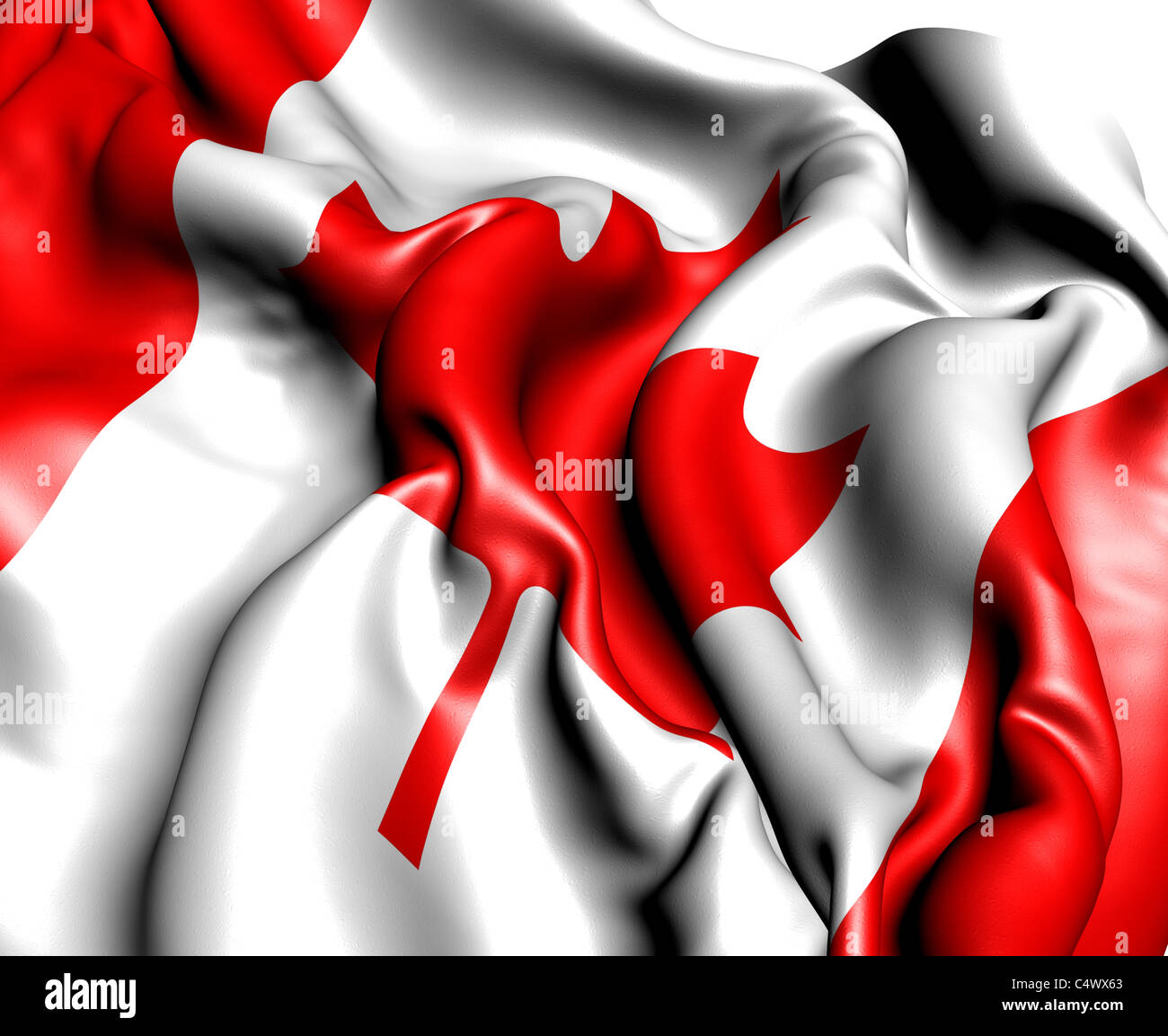 Flag of Canada. Close up Stock Photo - Alamy