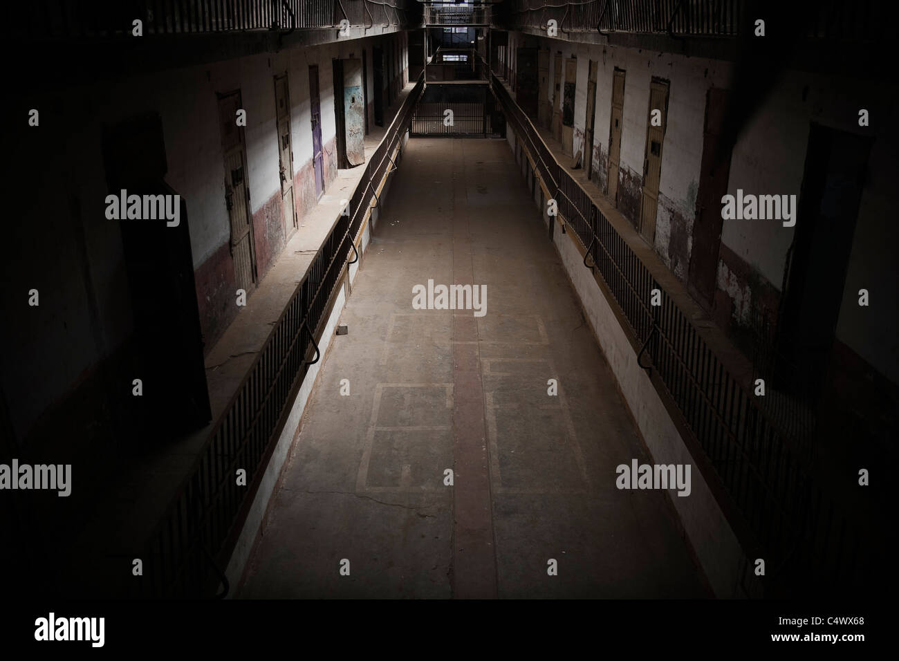 Inside the old prison Stock Photo - Alamy