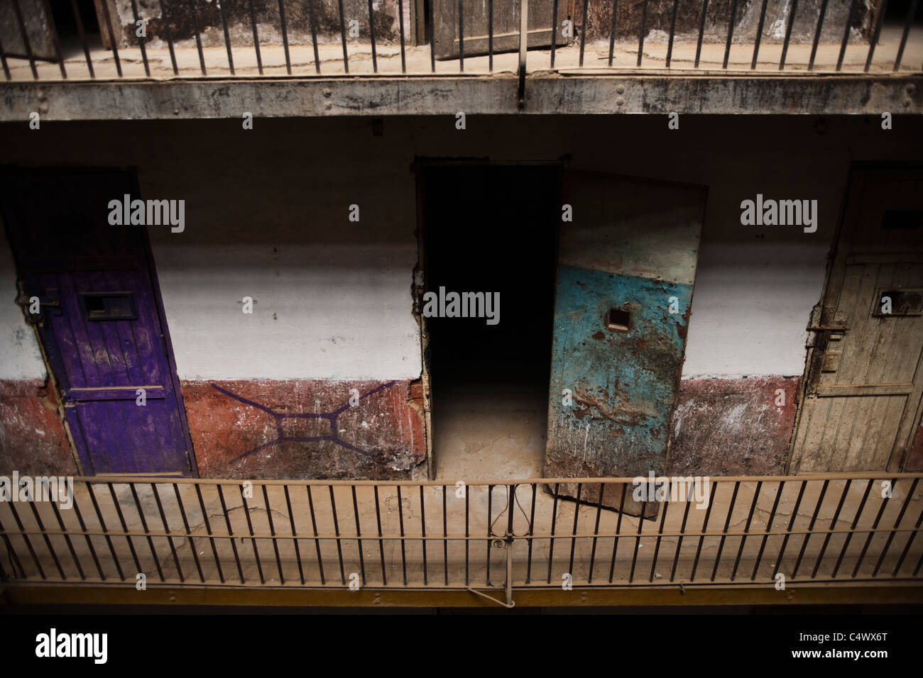 Inside the old prison Stock Photo - Alamy