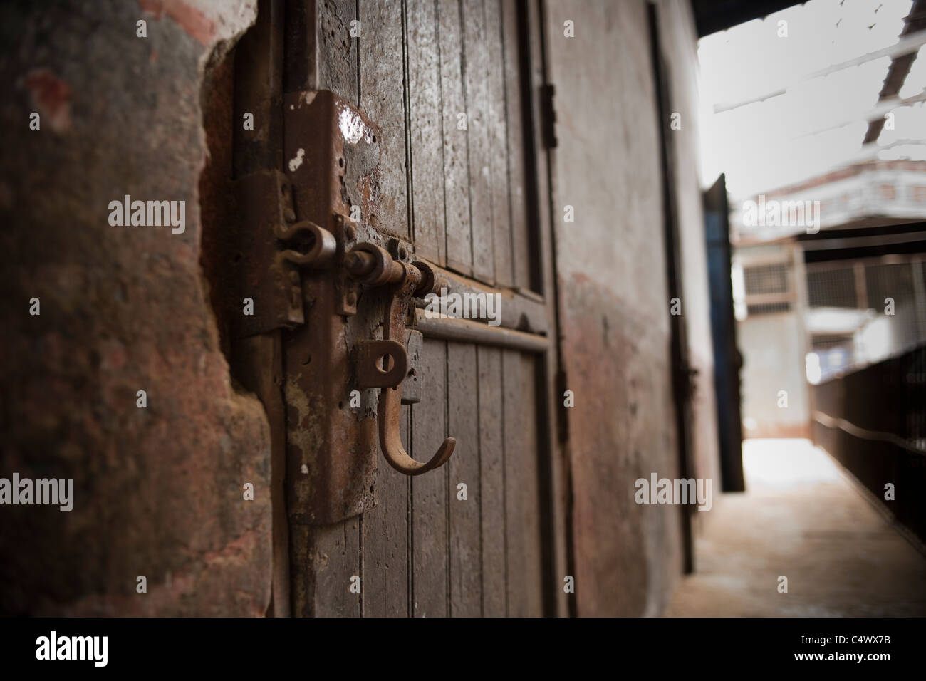 Inside the old prison Stock Photo - Alamy