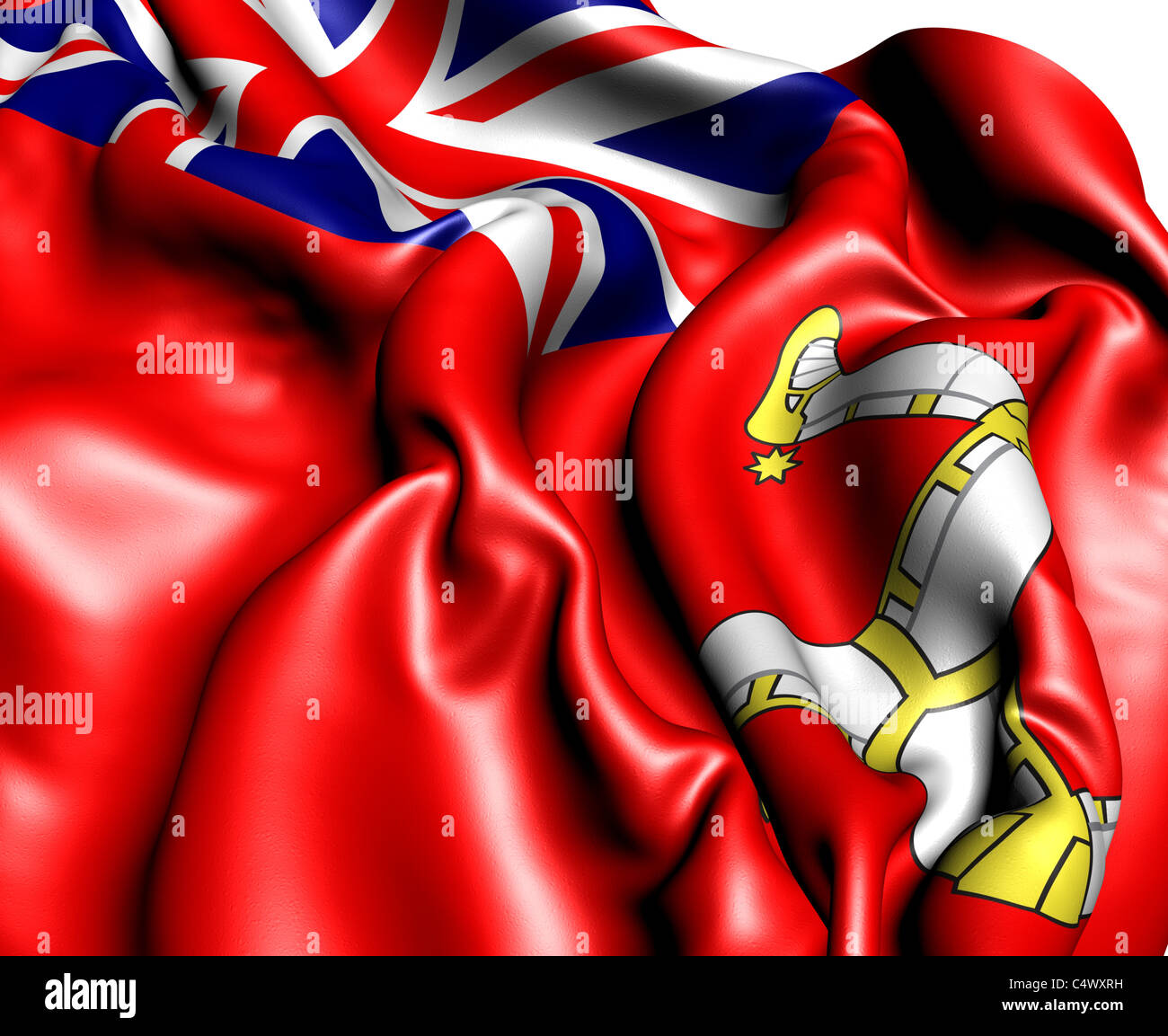 Flag of Man. Close up Stock Photo - Alamy