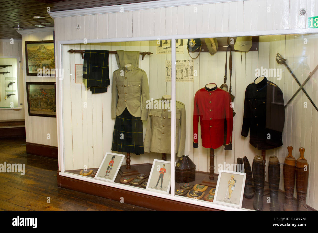 Display in the Siege Museum, Ladysmith, South Africa Stock Photo - Alamy