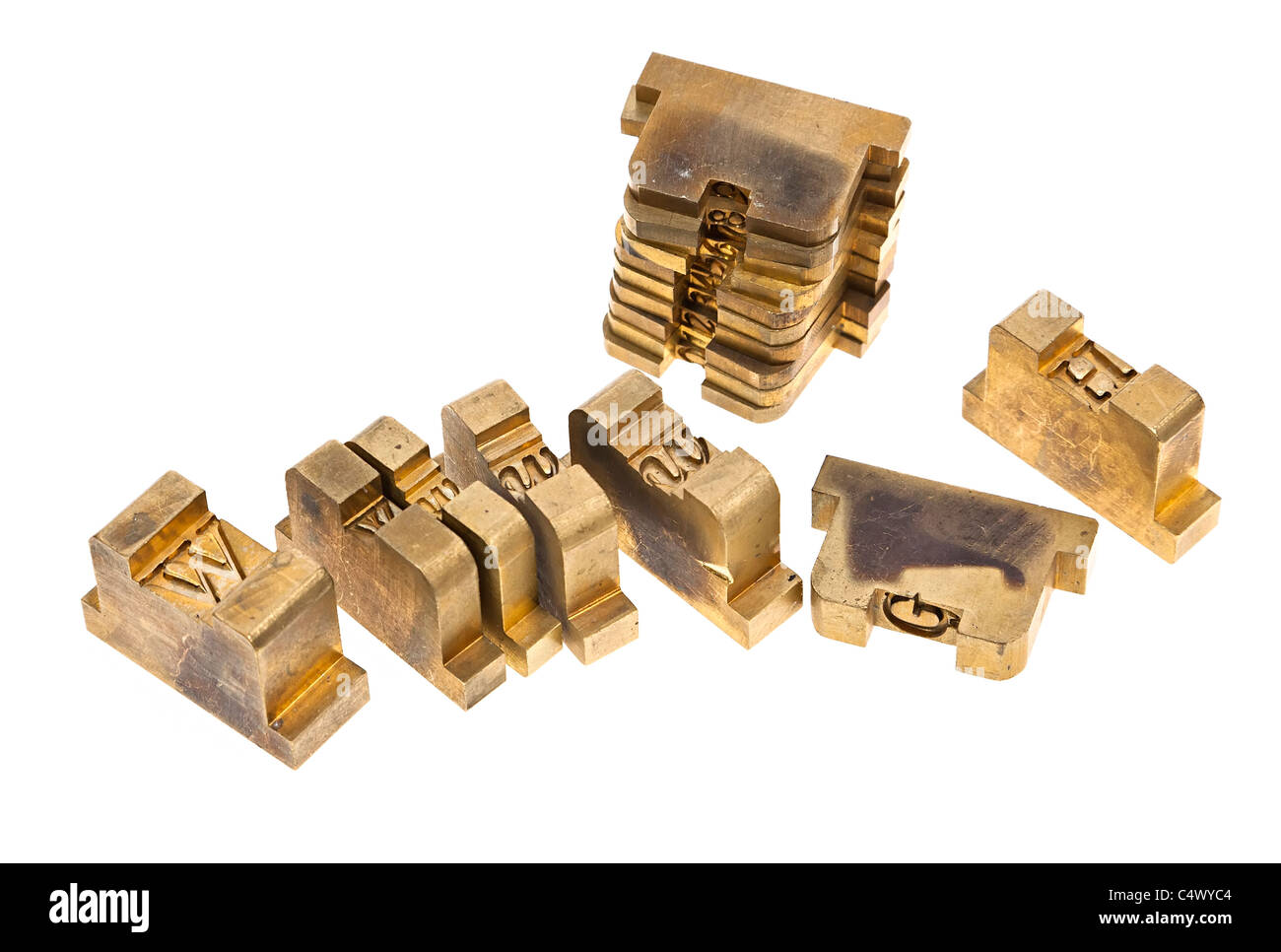 Casts for hot metal type from Ludlow machine as used in British ...