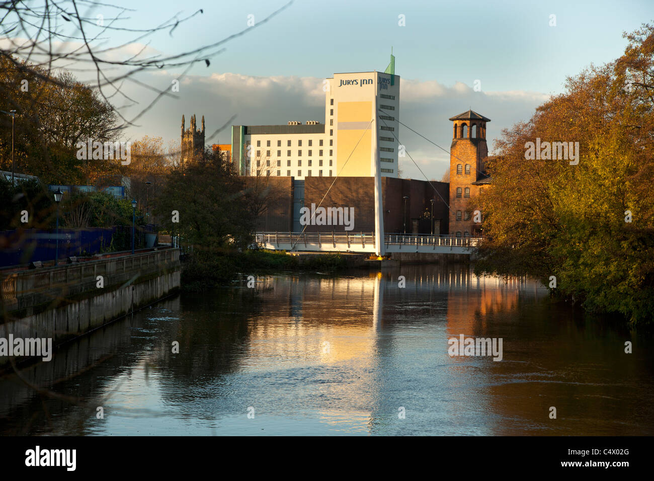 Derby cathedral bridge hi-res stock photography and images - Alamy