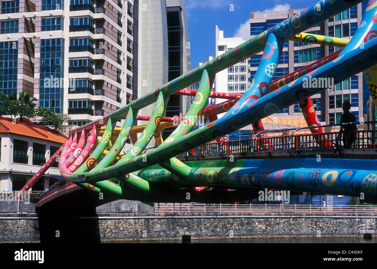 Alkaff Bridge at Robertson Quay Singapore Stock Photo - Alamy