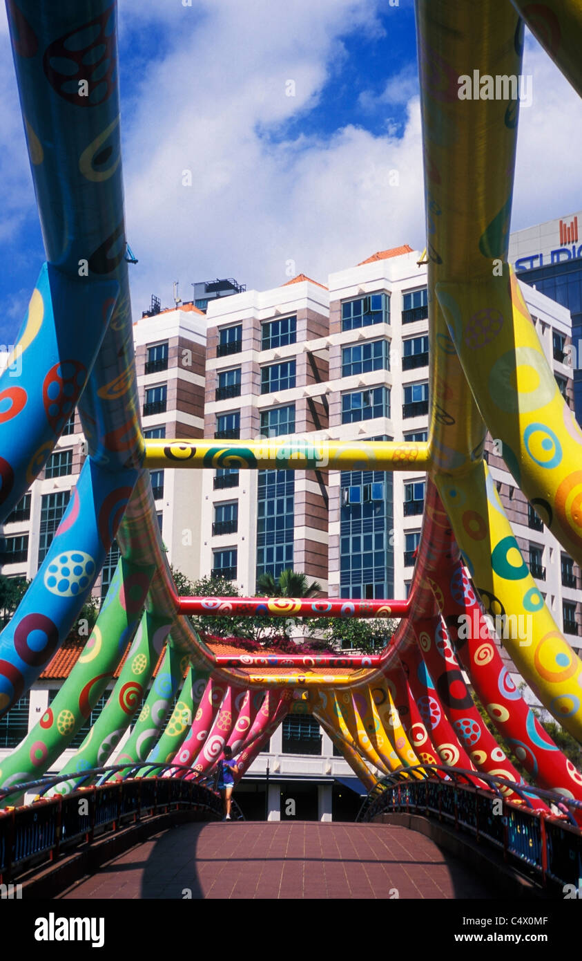 Alkaff Bridge at Robertson Quay Singapore Stock Photo - Alamy