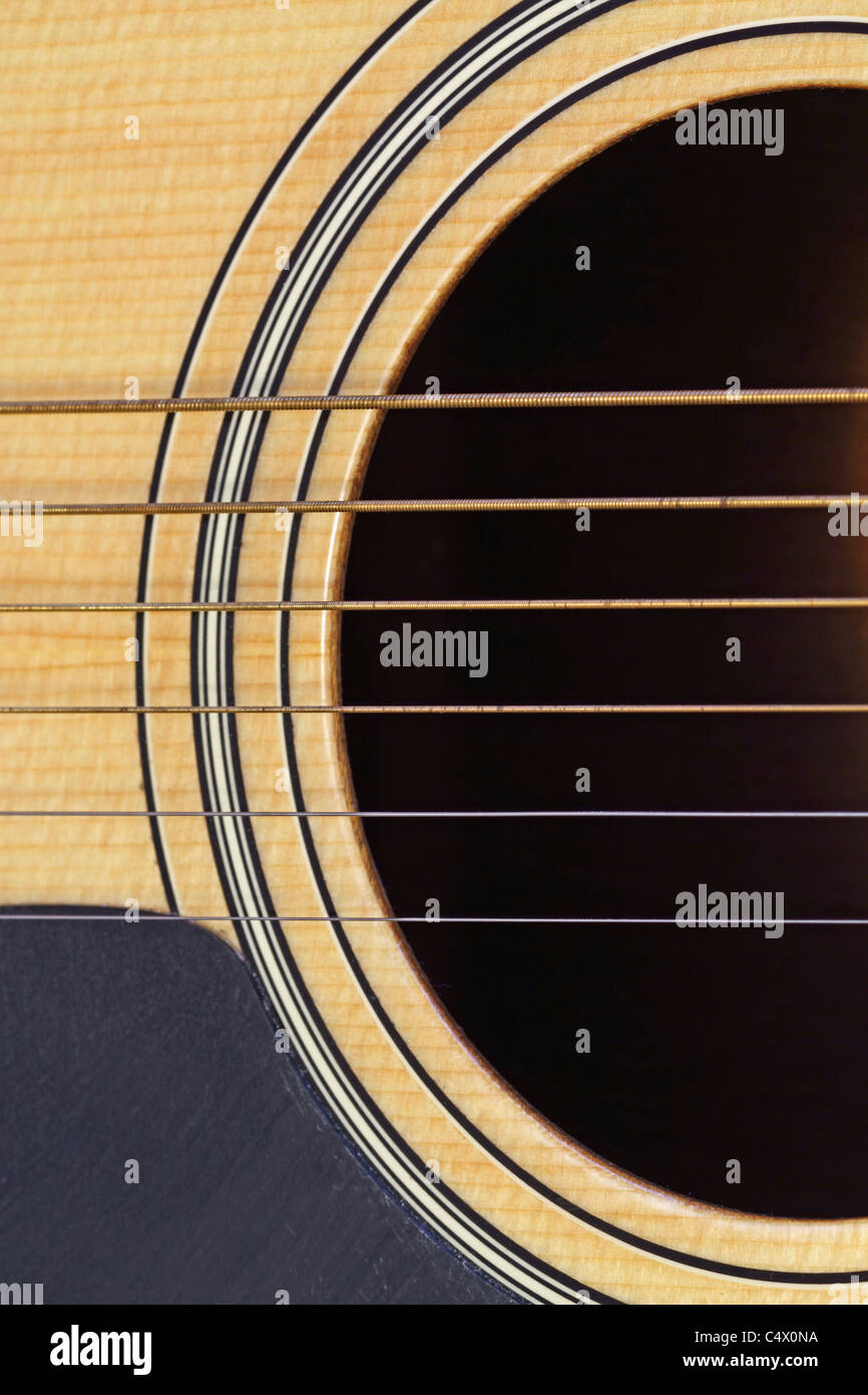 A closeup of the photographer's acoustic guitar Stock Photo - Alamy