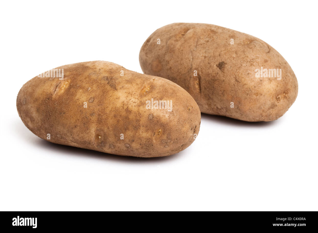 Russet Potato with white background Stock Photo - Alamy