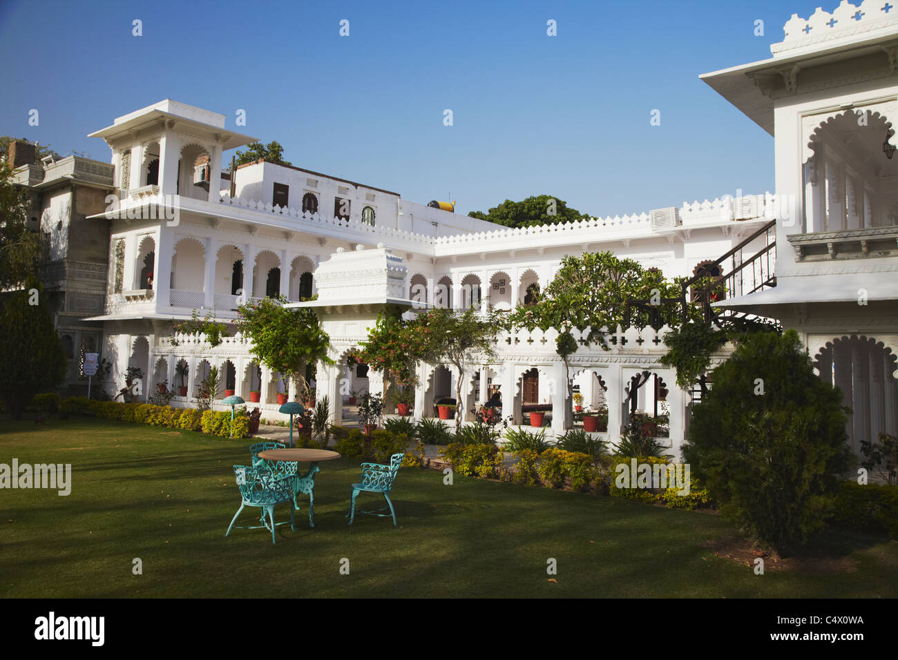 Amet Haveli on Hanuman Ghat, Udaipur, Rajasthan, India Stock Photo - Alamy
