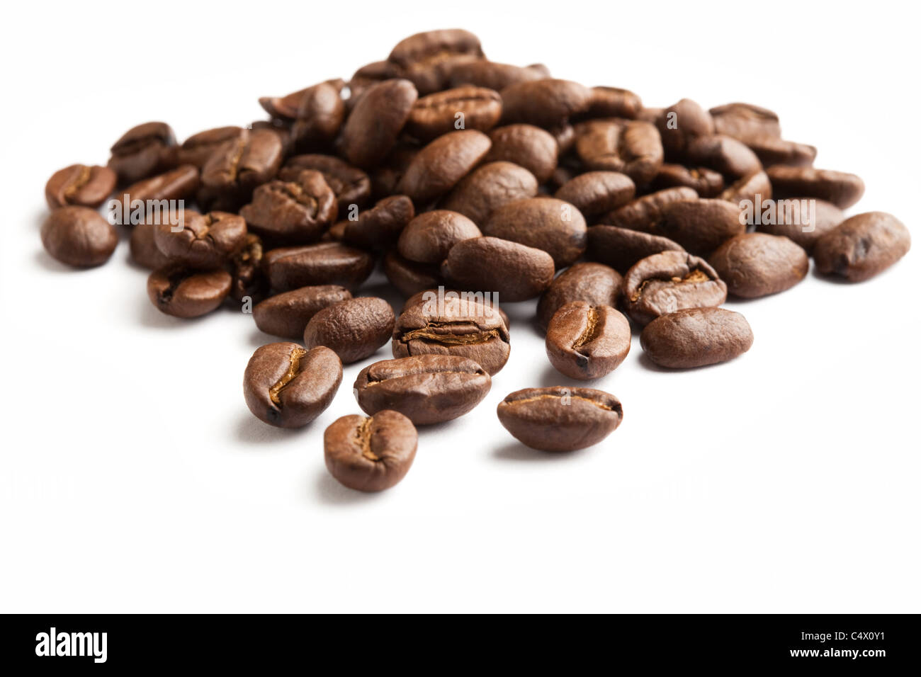 Coffee Bean with white background Stock Photo - Alamy
