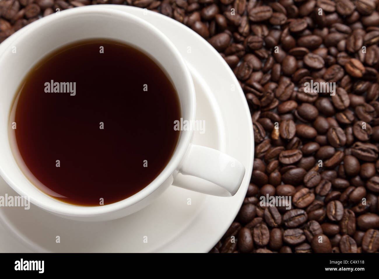 Coffee Bean and cup for background Stock Photo - Alamy