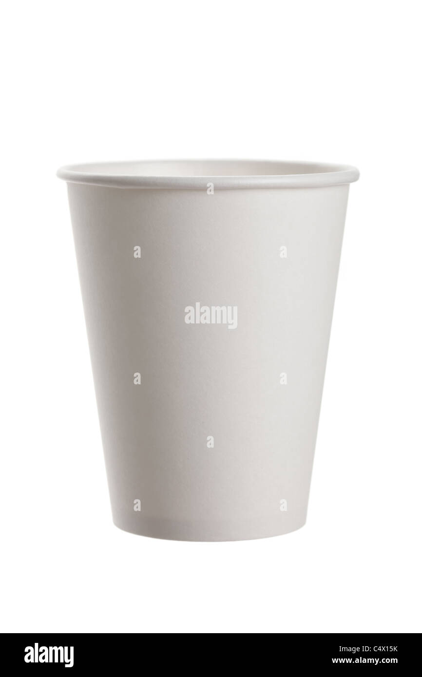 White Paper Cup close up Stock Photo - Alamy