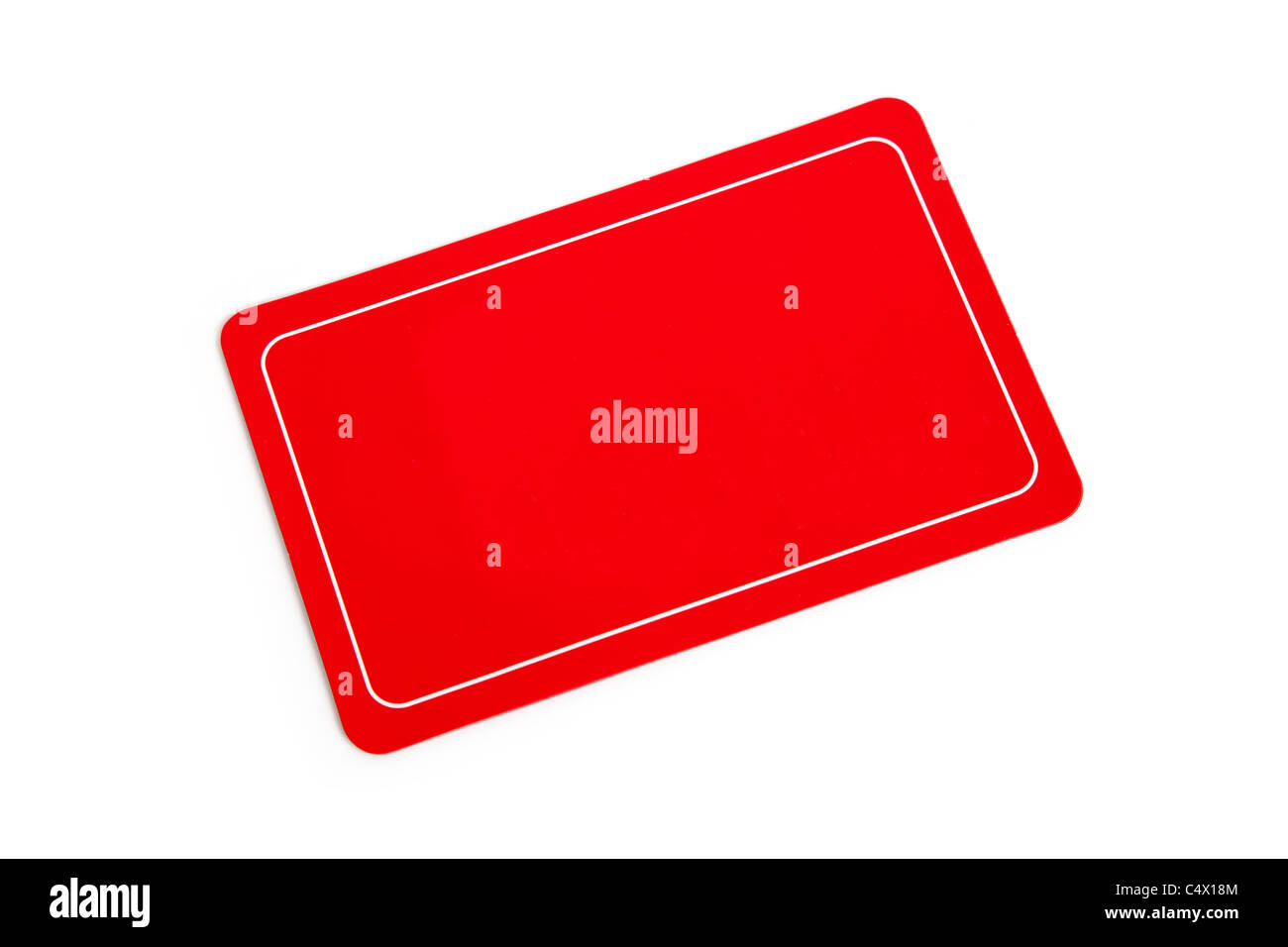 Red Blank Card for message Stock Photo - Alamy