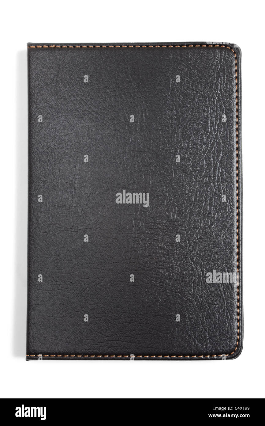 Black Leather Book Cover