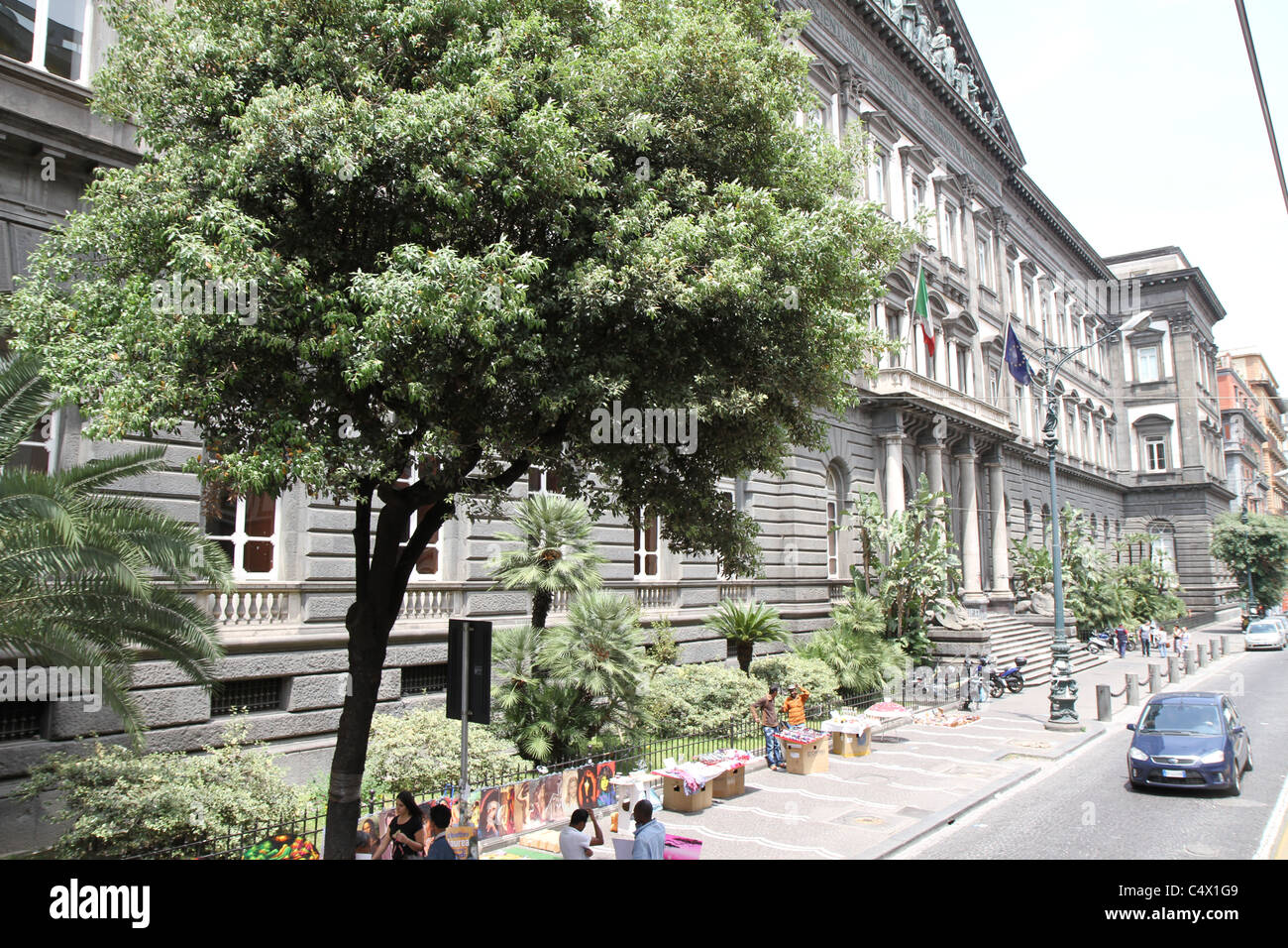 Street view with historic buildings in Naples, Italy Stock Photo - Alamy