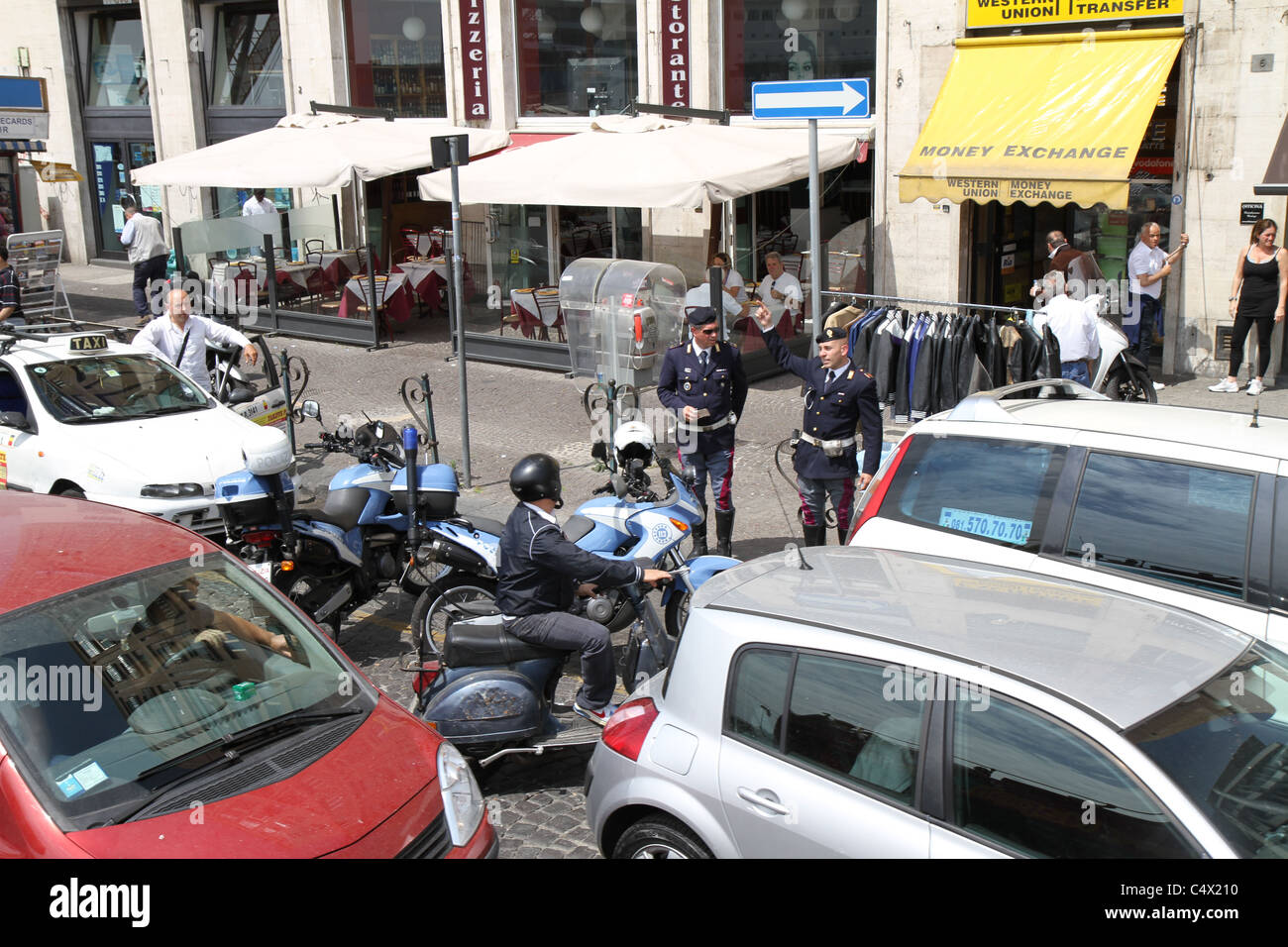 Traffic in Naples, Italy Stock Photo - Alamy