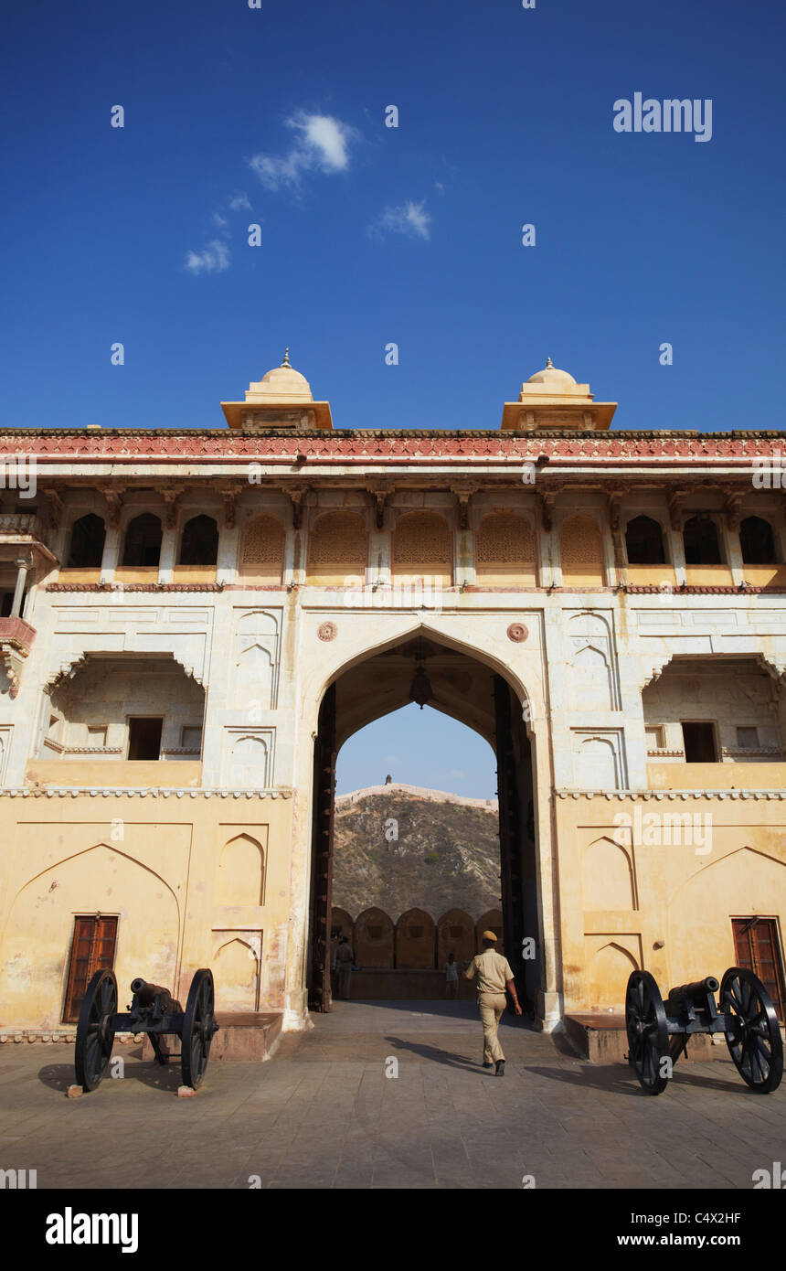 Entrance gate for the city palace in jaipur hi-res stock photography ...