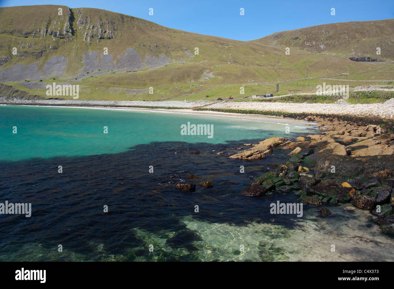 Scotland, St. Kilda Islands, Outer Hebrides. Historic island of Hirta ...