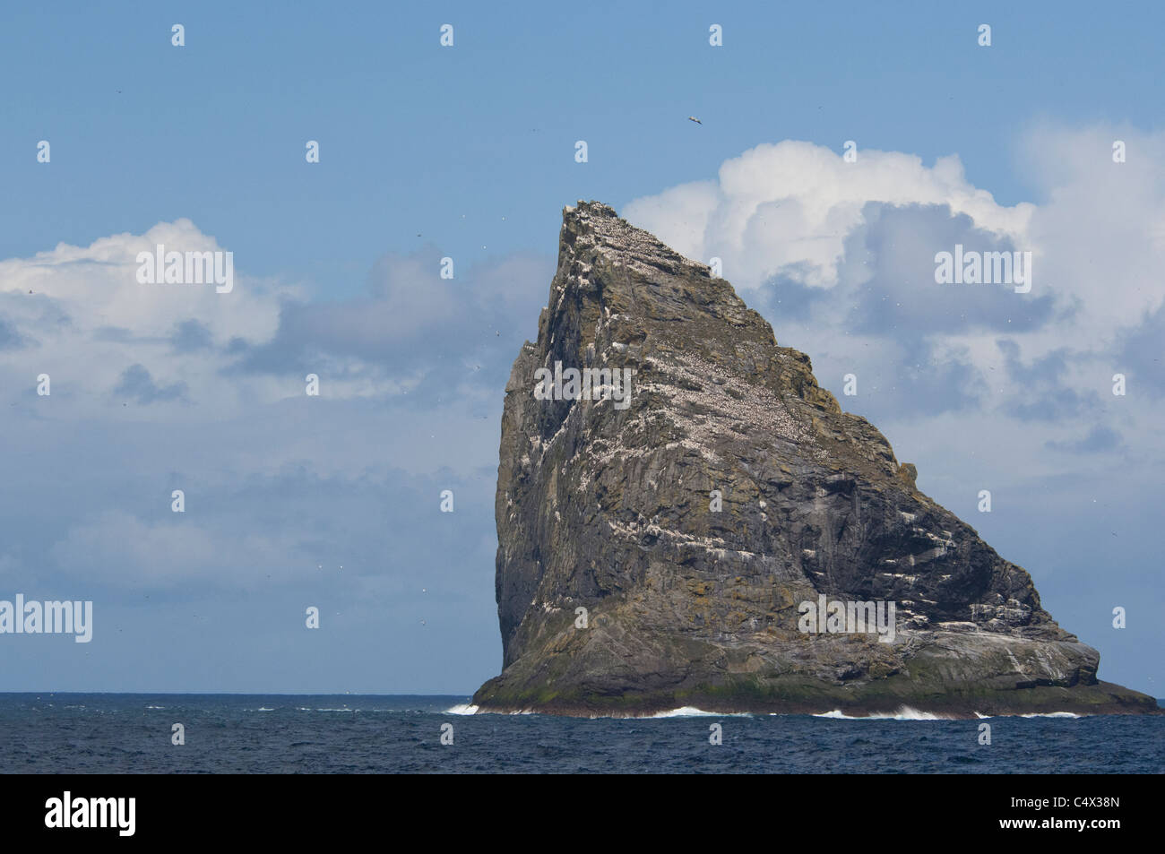 Scotland, St. Kilda Islands, Outer Hebrides. Sea stack next to the ...