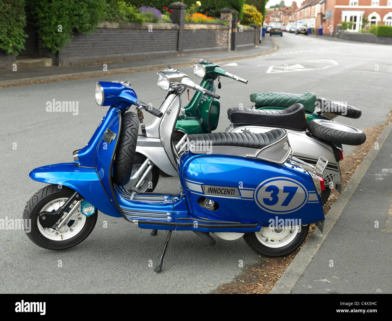 3 wheeled scooter hi-res stock photography and images - Alamy