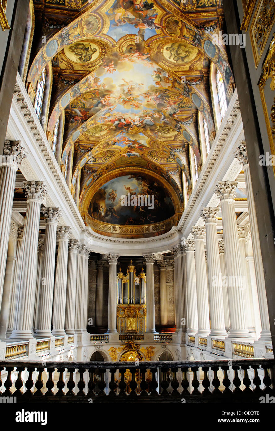 The Royal Chapel at the Palace of Versailles near Paris, France Stock ...