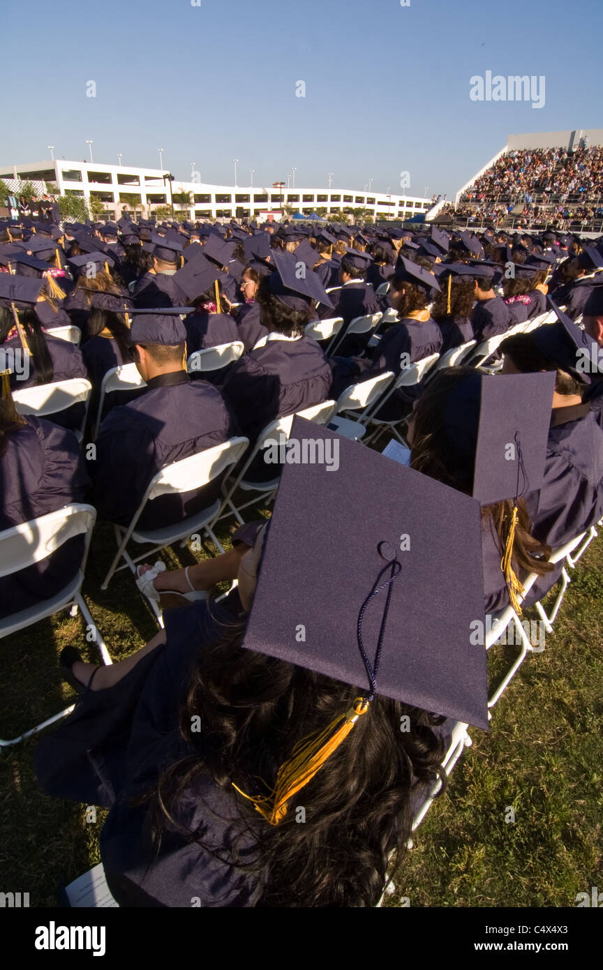 Students graduating with AA Degree at the Fullerton College 2011 ...