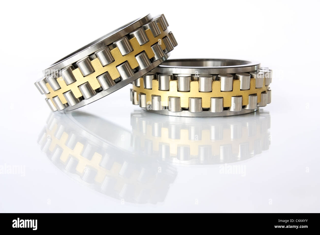 It shows two radial - thrust bearing on a white background Stock Photo ...