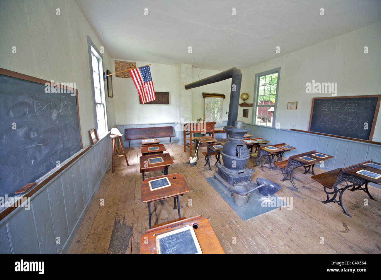 American rural one room school hi-res stock photography and images - Alamy