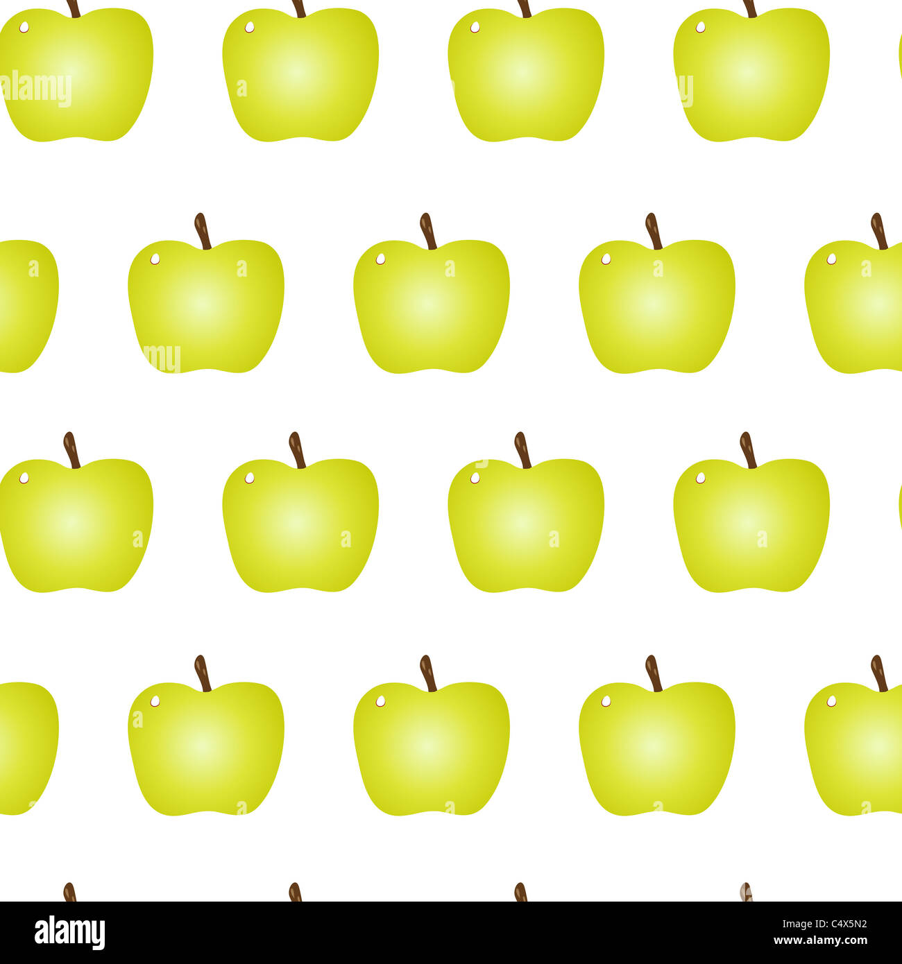 Green apple repeatable seamless pattern Stock Photo - Alamy