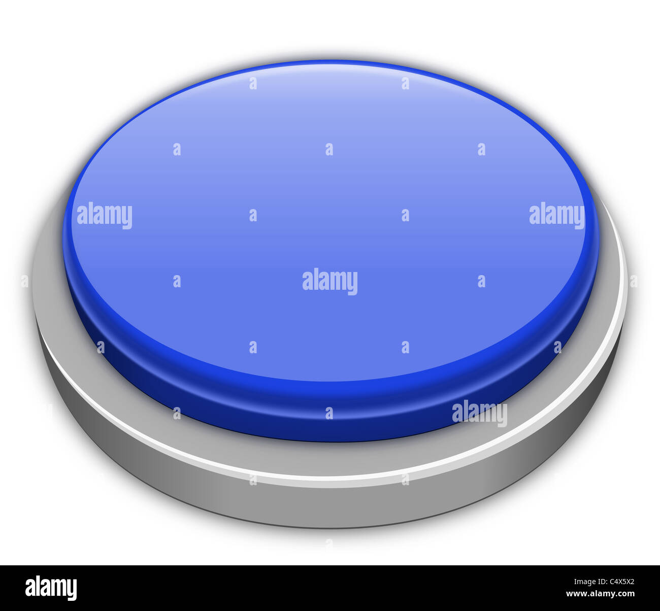 3d button in blue Stock Photo - Alamy