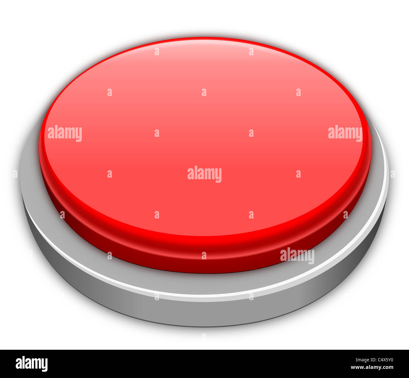 3d button in red Stock Photo - Alamy