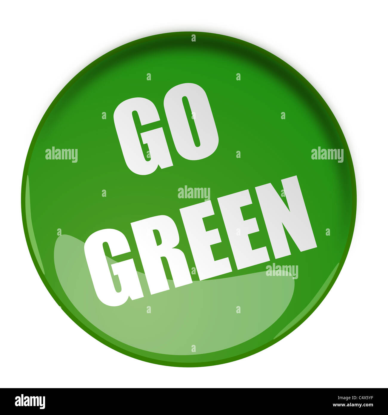 Go green button in 3d Stock Photo - Alamy