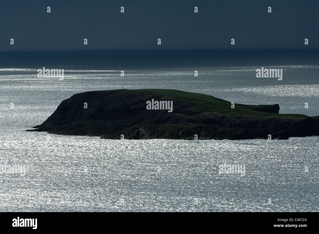 View from Sumbrough Head threatening sky Shetland South Mainland ...