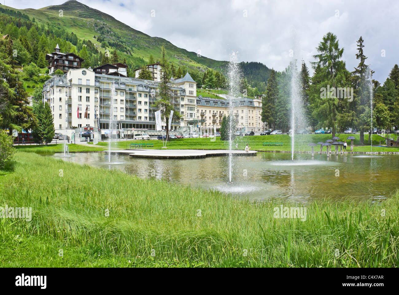 The Arabella Sheraton Hotel Seehof in Davos Switzerland Stock Photo - Alamy