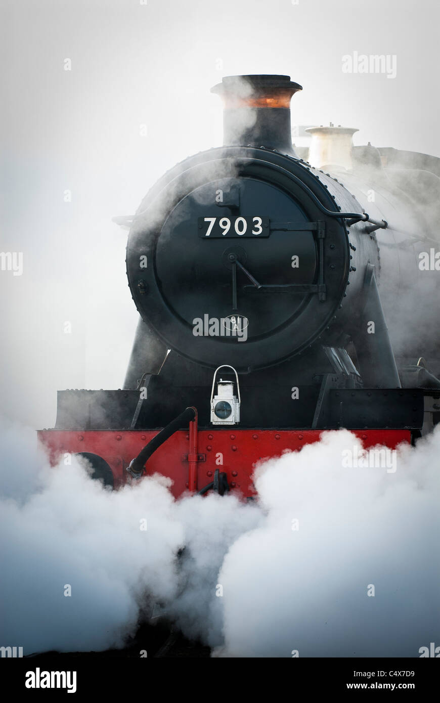 Vintage Steam engine 7903 Foremarke Hall at Toddington, Gloucester and ...