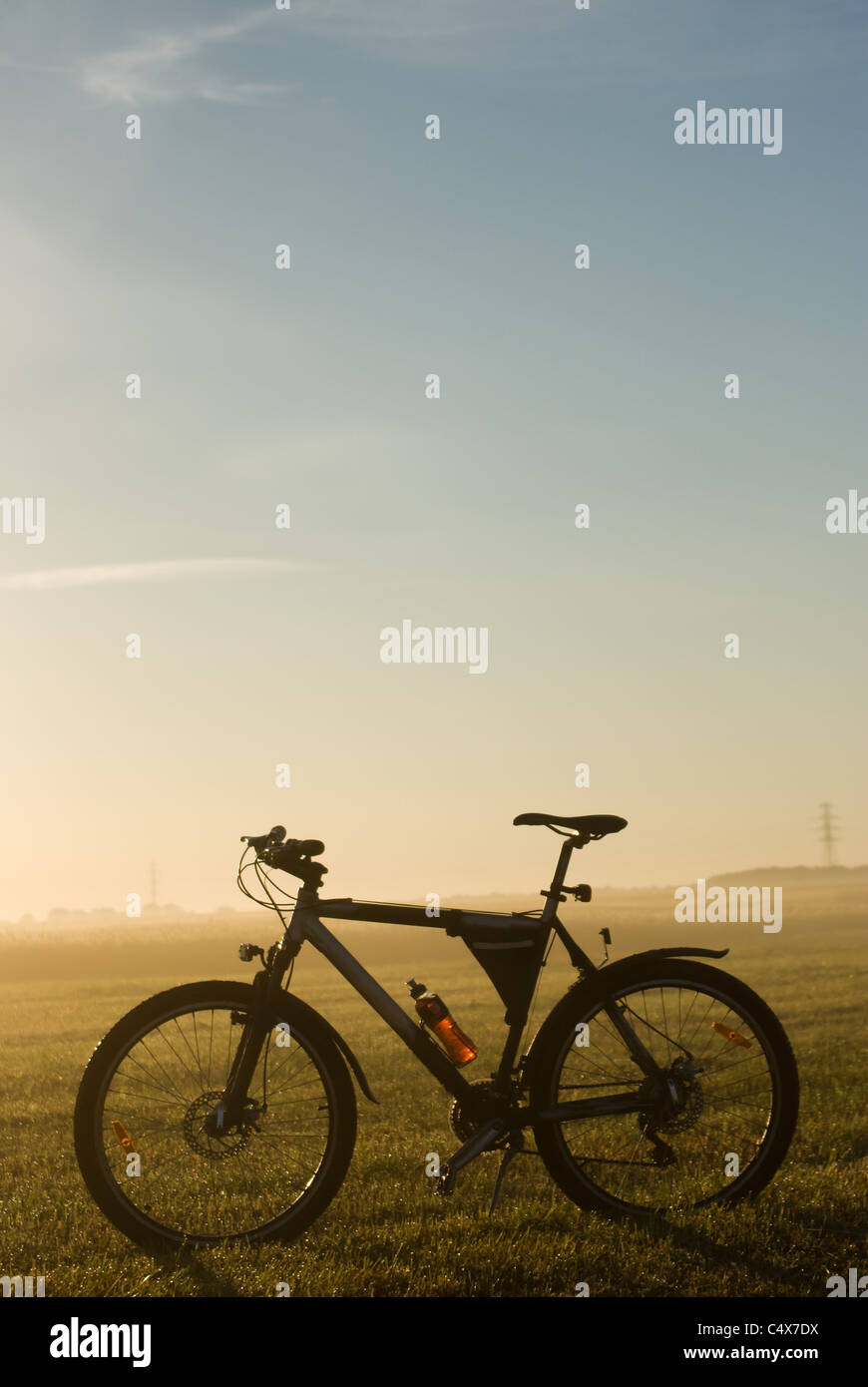 bike on field Stock Photo - Alamy