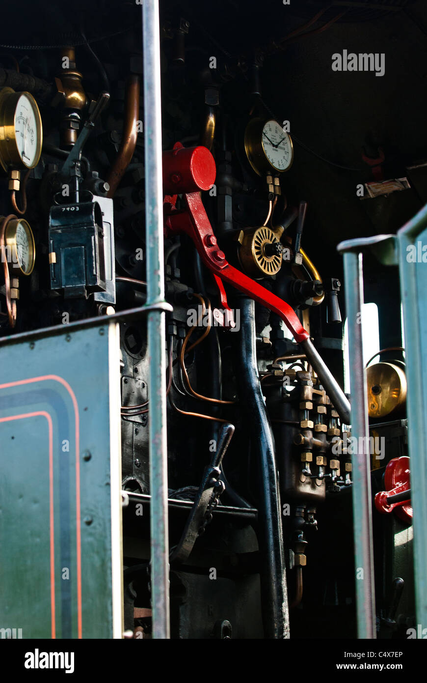 Footplate controls hi-res stock photography and images - Alamy