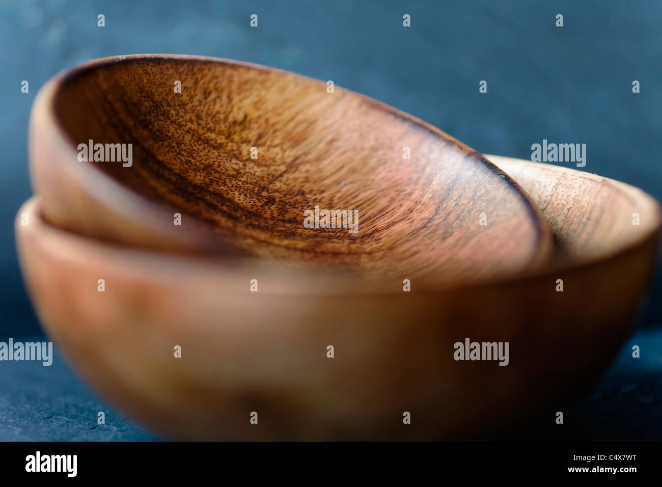 Two wooden bowls Stock Photo - Alamy