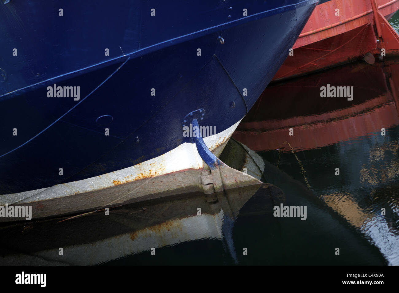 Details of ships with reflection on water - Maritime museum - Inveraray ...