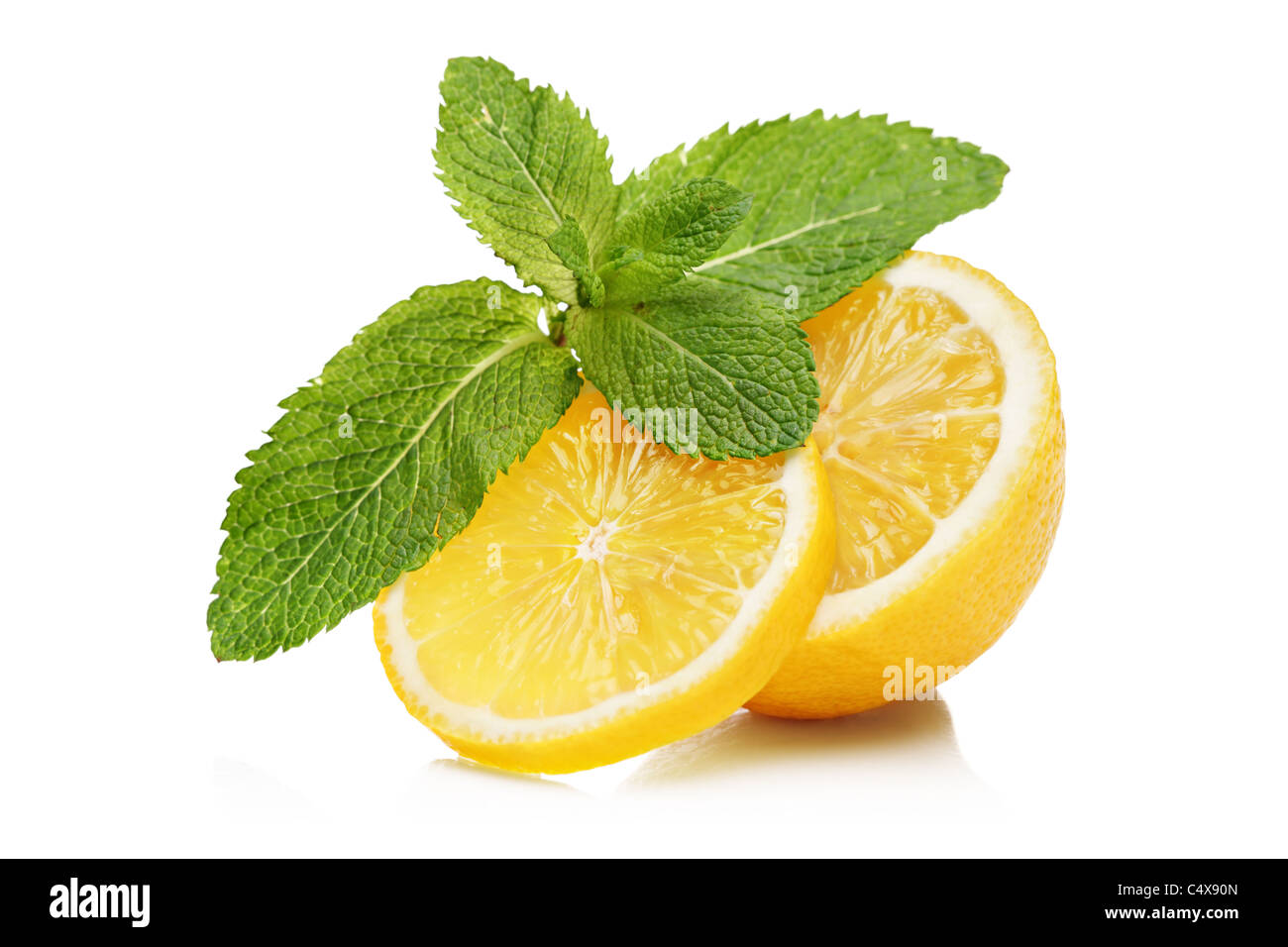 Macro shot slice lemon Cut Out Stock Images & Pictures - Alamy