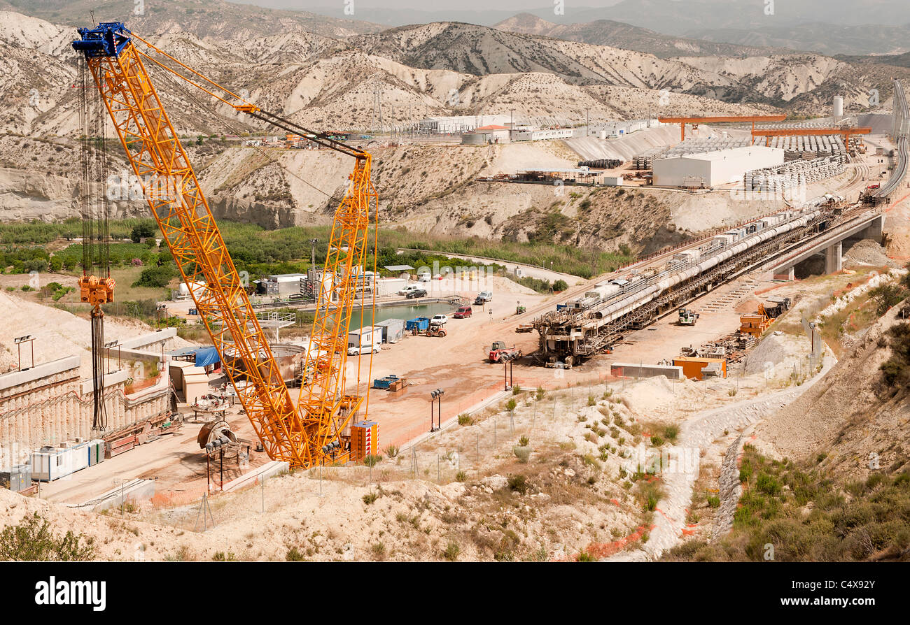 High Speed Railway line between Murcia and Almeria, Spain, construction ...