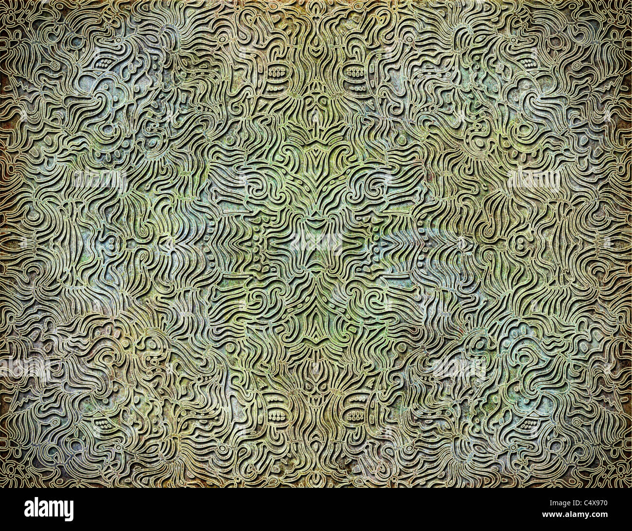 A highly detailed and intricate artistic abstract background Stock ...