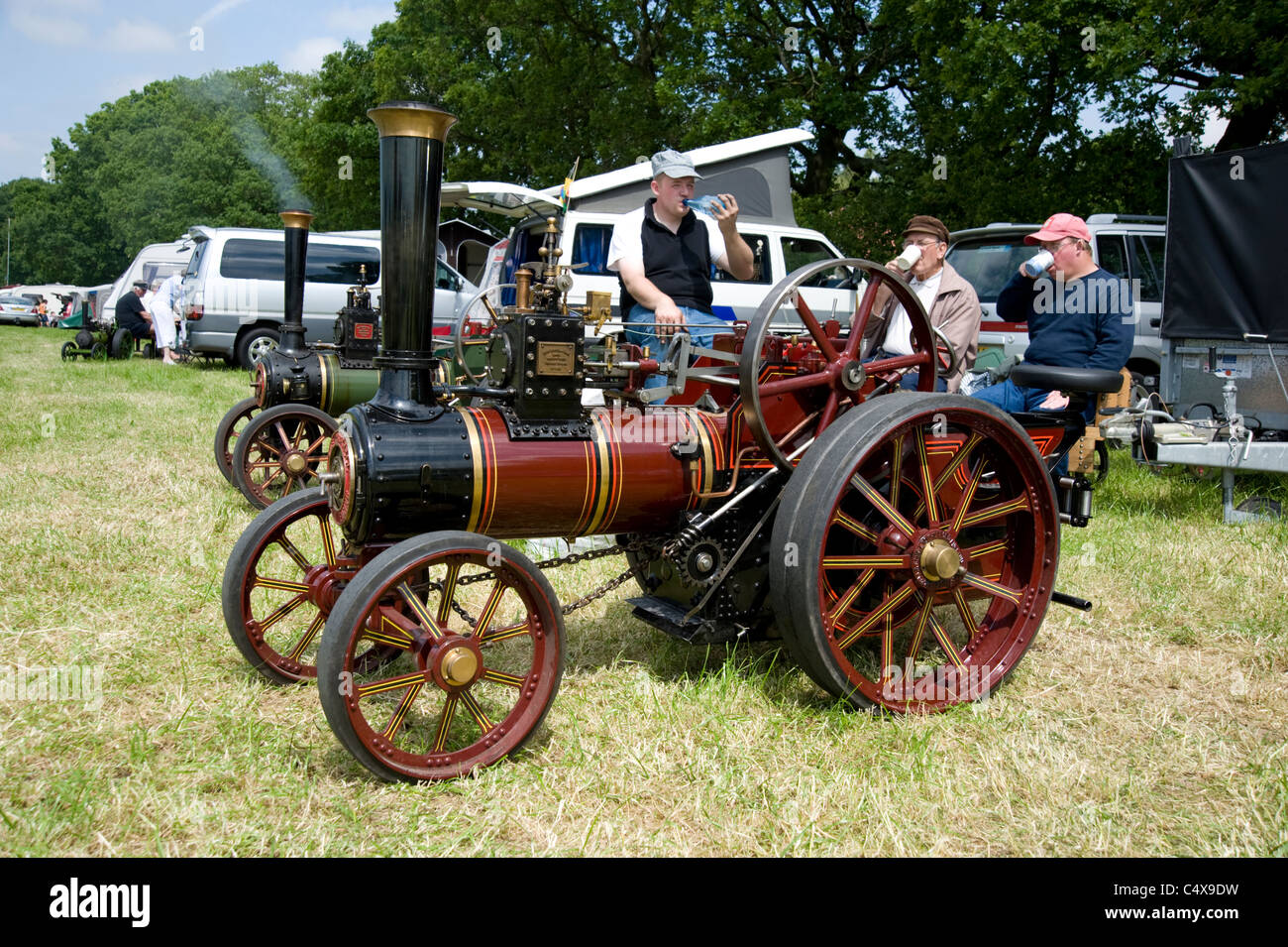 A scale model of a Burrell traction engine Stock Photo - Alamy