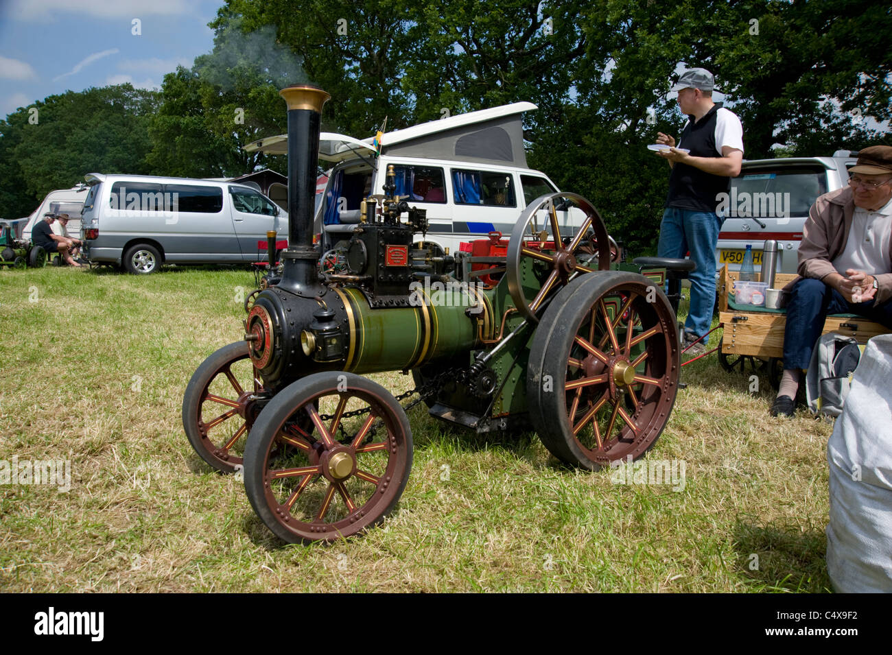 A scale model of a Burrell traction engine Stock Photo - Alamy